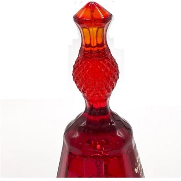 Viking Glass | Accents | Red Glass Bell Viking Glass | Poshmark